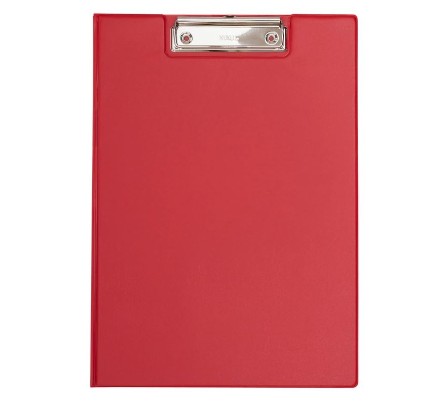 Porte Bloc Chemise A4 avec Pochette - Rouge MAUL 23392-25 | Citasac