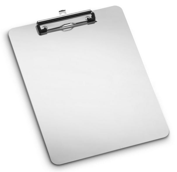 Porte-bloc à pince en aluminium - Format A4 - Argent WONDAY | Citasac